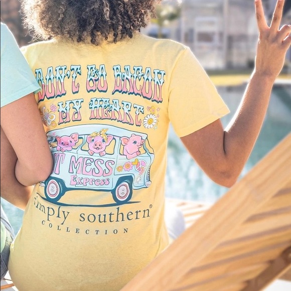 Simply Southern | Tops | Simply Southern Dont Go Bacon My Heart Pigs ...
